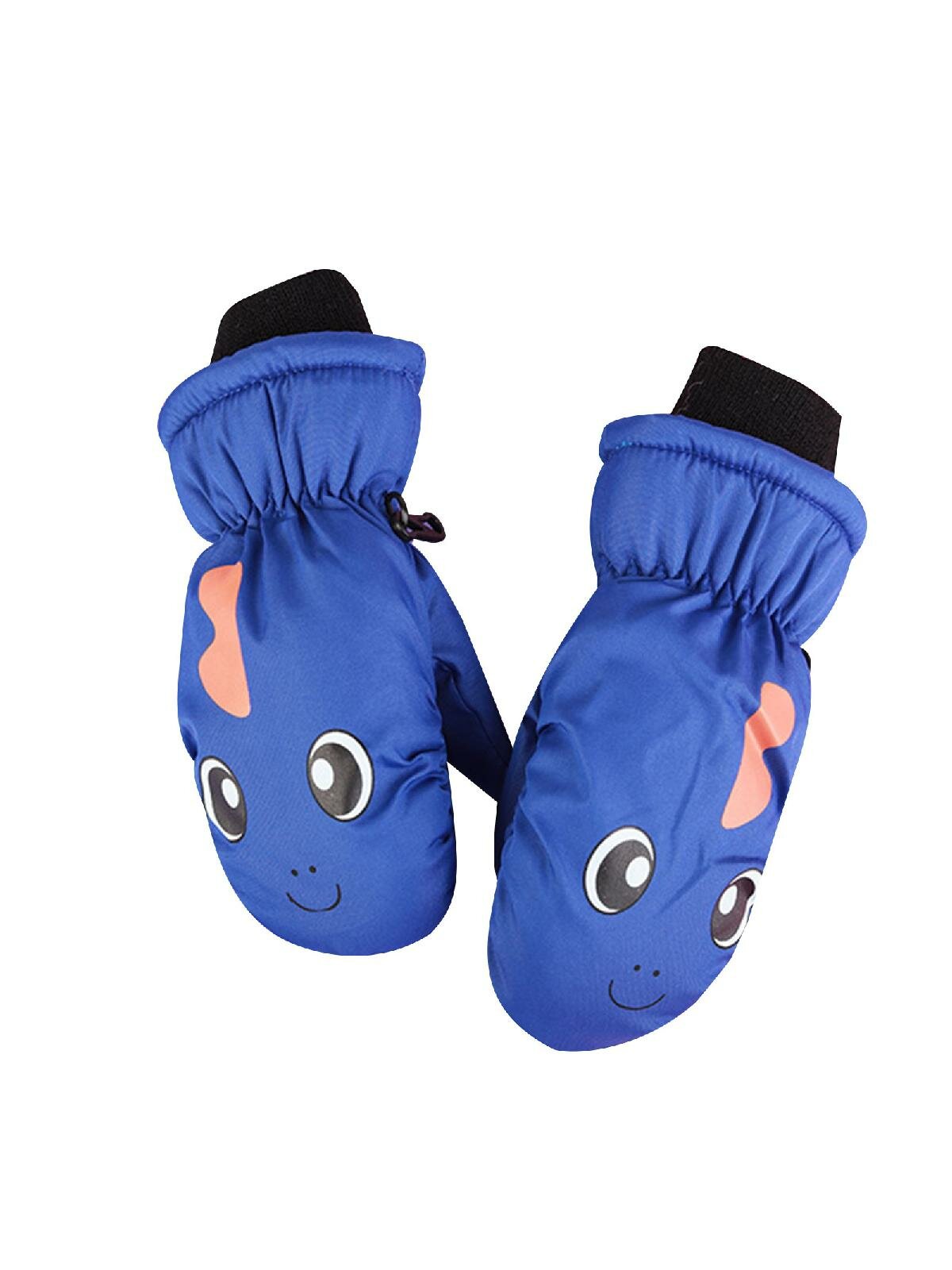 Детские лыжные перчатки, уличные велосипедные перчатки, зимние теплые перчатки для детей 3-6 лет