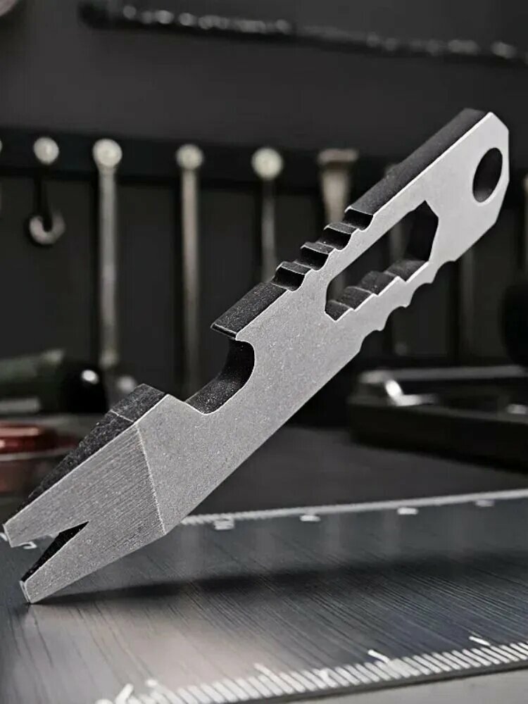 Многофункциональный мини-ломтик-брелок из нержавеющей стали портативный повседневный инструмент (EDC) с шестигранным ключом, переносной инструмент для выживания на открытом воздухе