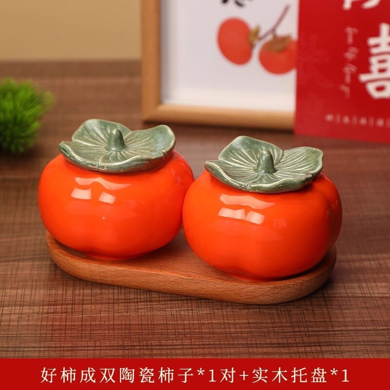 Декор для новоселья, керамическое украшение в виде хурмы, новое жилье, гостиная, винный шкаф, подарки для переезда