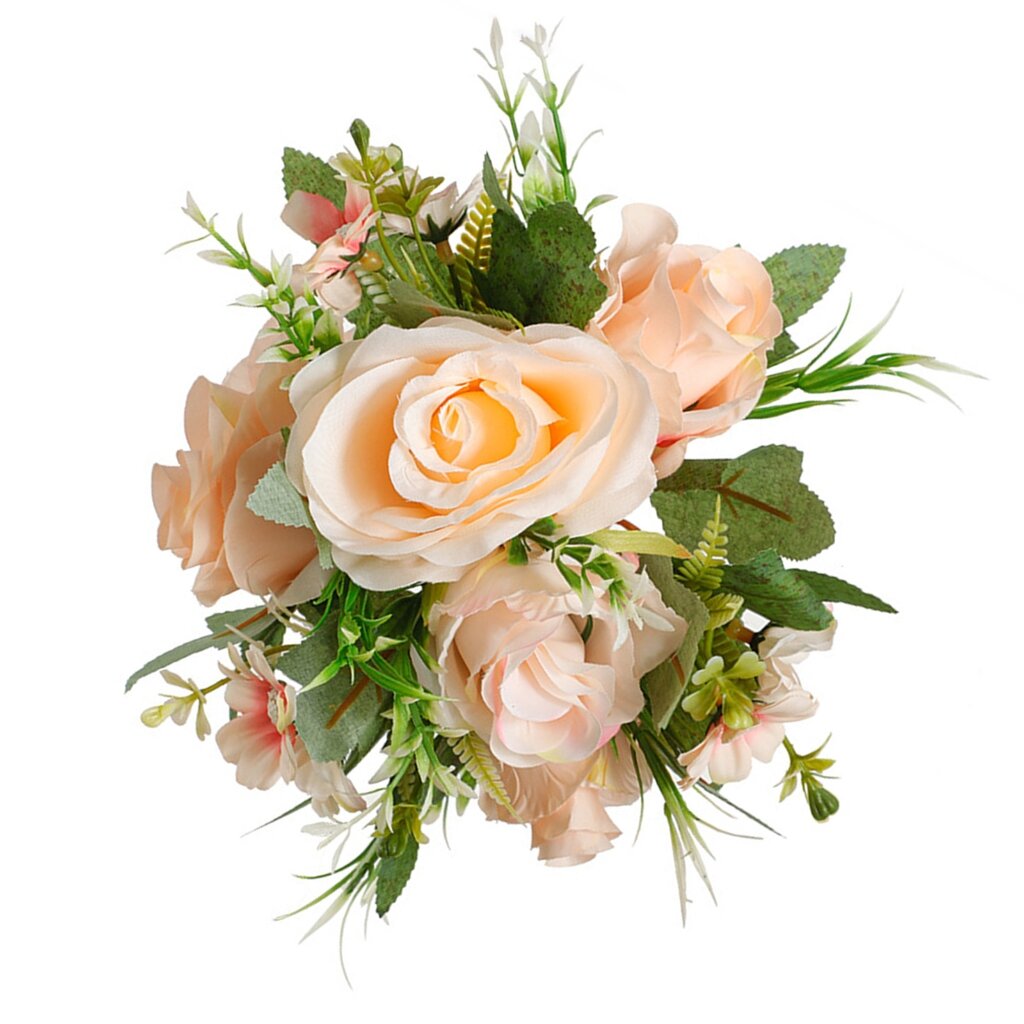 Красочный букет на столешнице из искусственных цветов, цветочная композиция для сервировки стола на свадебной церемонии, устойчив к выцветанию