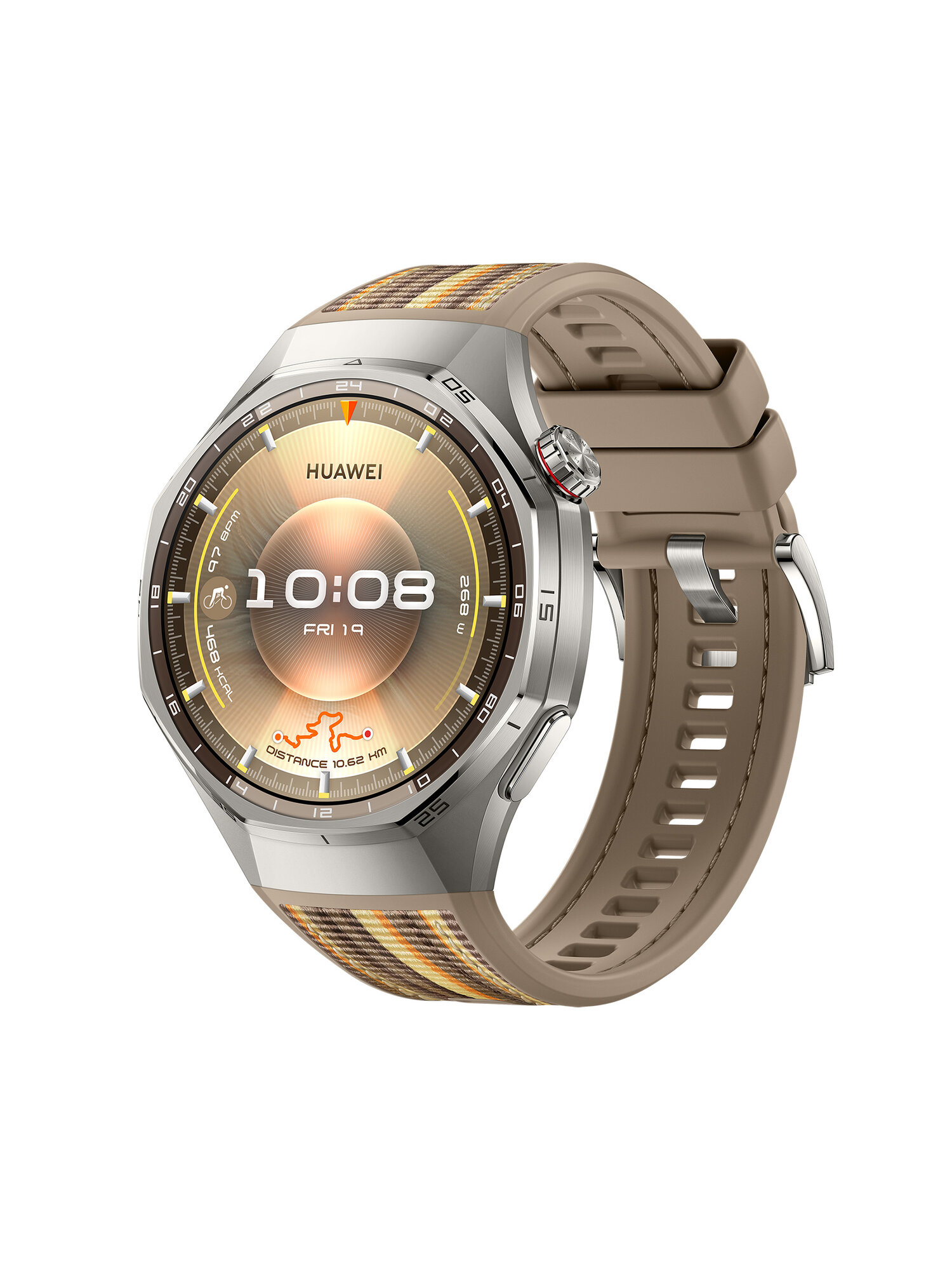 Смарт-часы HUAWEI Watch GT 6 Pro 46mm (ATM-B29), Коричневый тканый ремешок, (55020FWA)