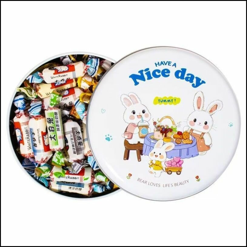 Эксклюзивные ириски Белый Кролик несколько вкусов в банке