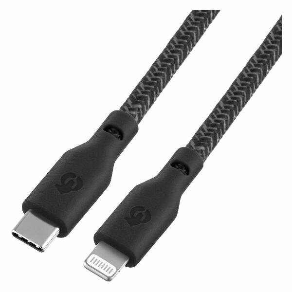 Кабель uBear Life Cable USB Type-C - Lightning 1,2м черный