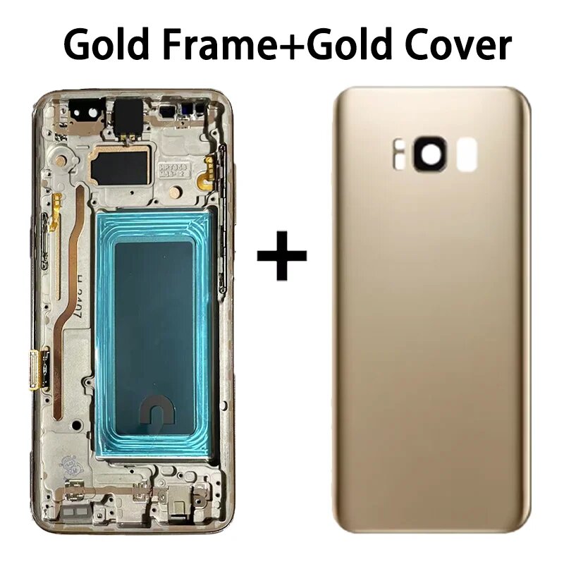 100% протестированное качество TFT для Samsung S8 G950 G950F ЖК-дисплей сенсорный экран дигитайзер для Samsung S8 LCD Gold With Frame