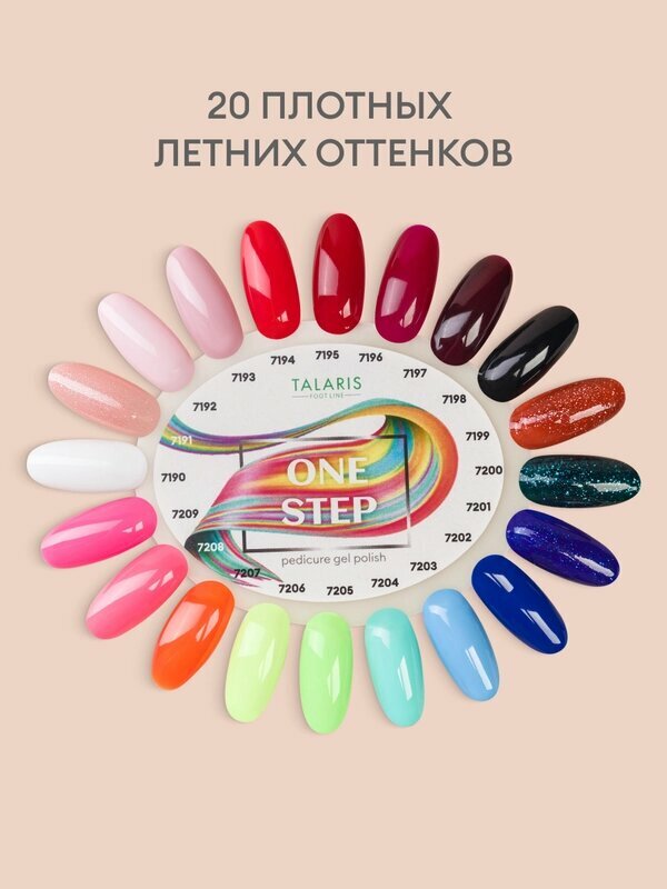 Гель-лак однофазный для педикюра/гель лак для педикюра ONE STEP Pedicure gel polish, 10 мл