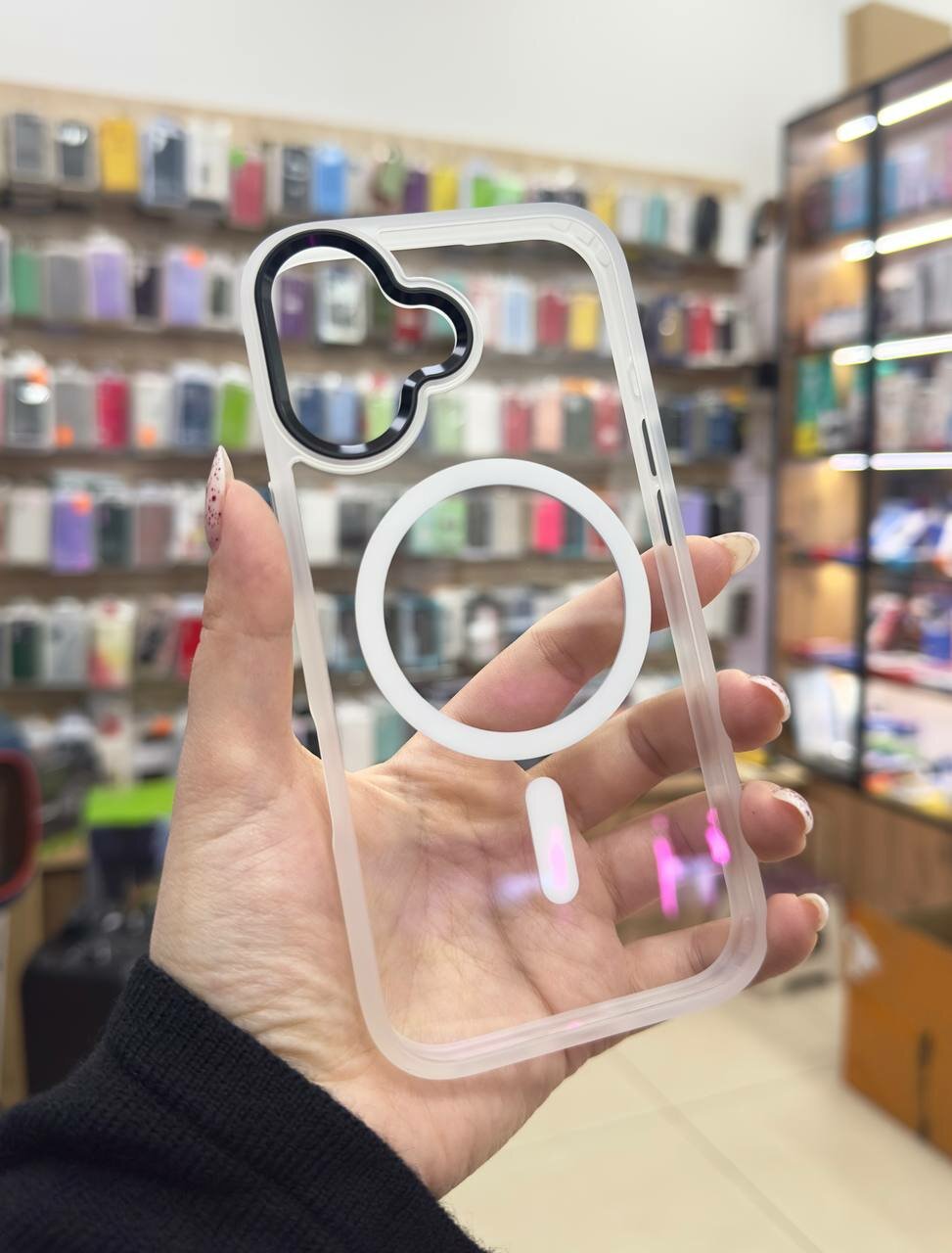 Чехол для iPhone 17 ARMOR CASE магнитный противоударный с MagSafe / Чехол для Айфон 17, прозрачный