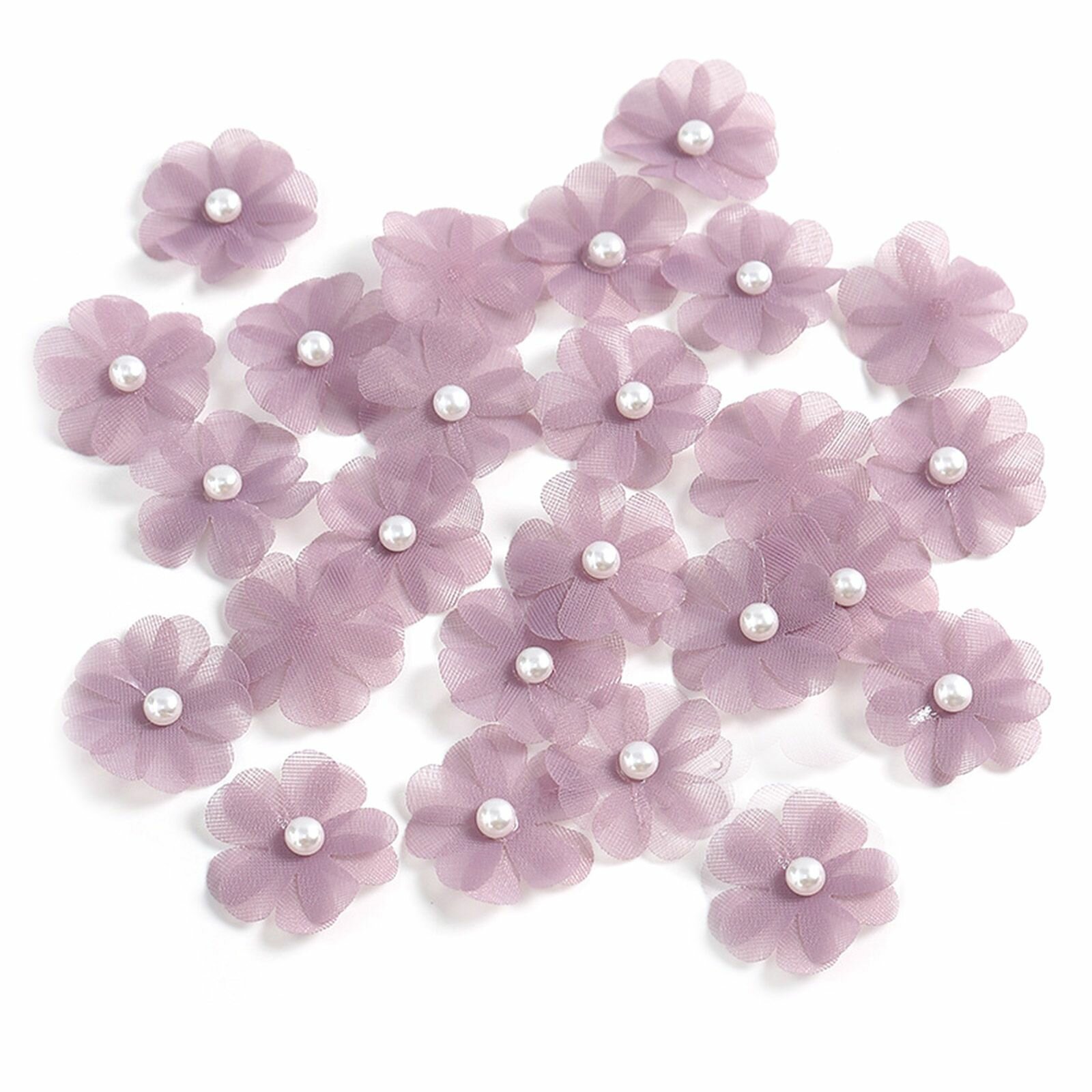 Тканевые цветы Искусственные для украшений волос и свадебных платьев