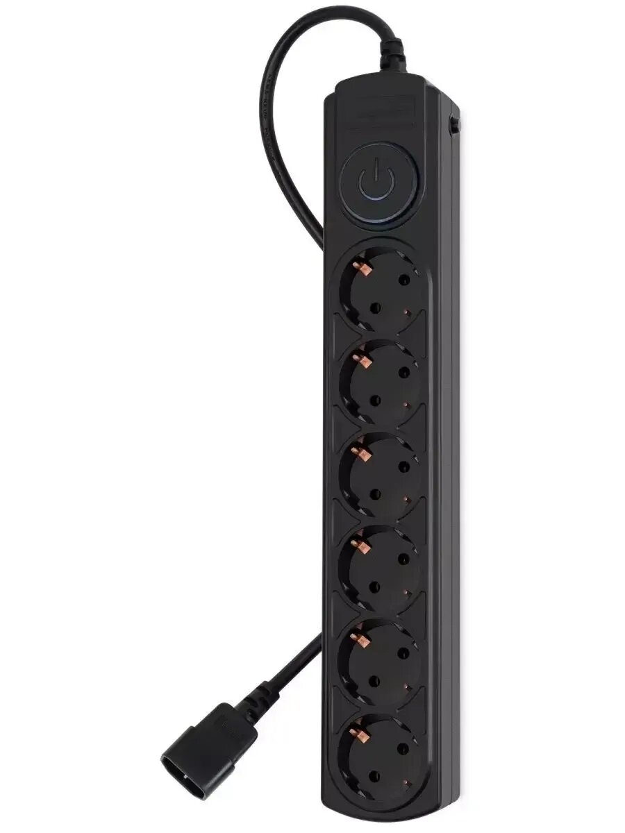Сетевой фильтр BK-6-UPS-1.8-10-B 1.8м , 6 розеток