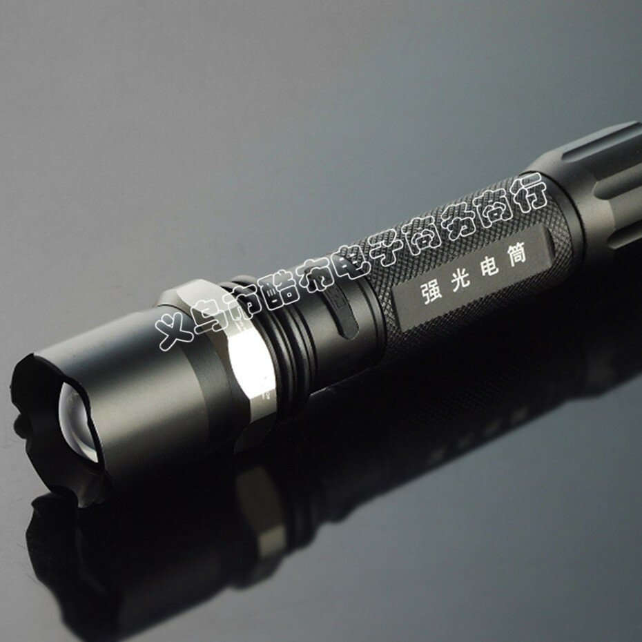 Светодиодный фонарик с фокусом сильный фонарик Q5 сильный фонарик Сильный фонарик вращающийся зум Фонарик + аккумулятор