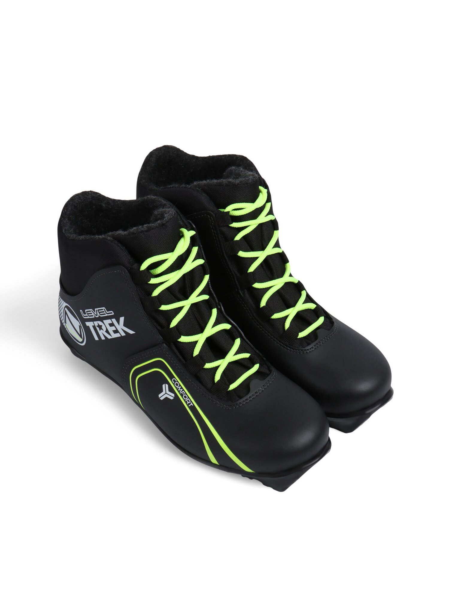 Ботинки лыжные Level 1 TREK, NNN, р. 36, искусственная кожа, чёрные