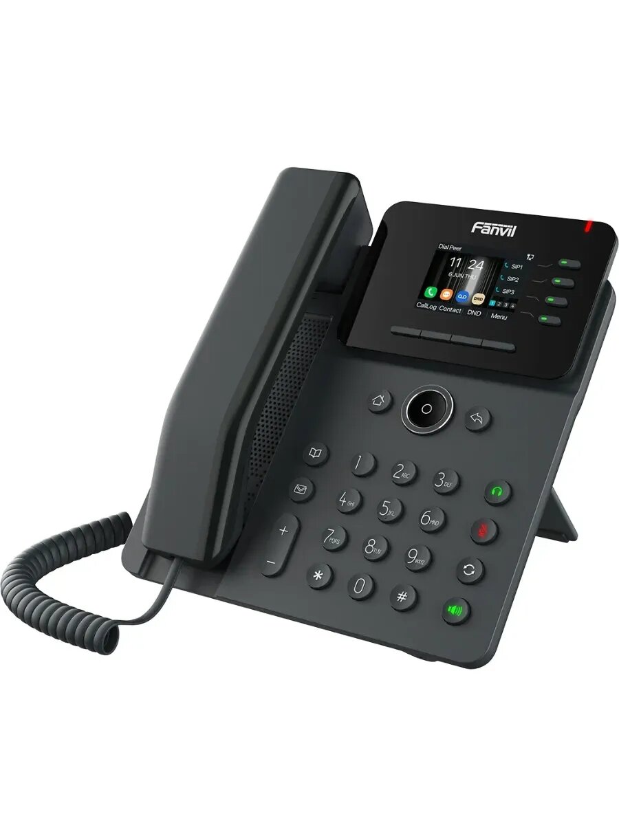 Телефон IP Fanvil V61W с дисплеем черный