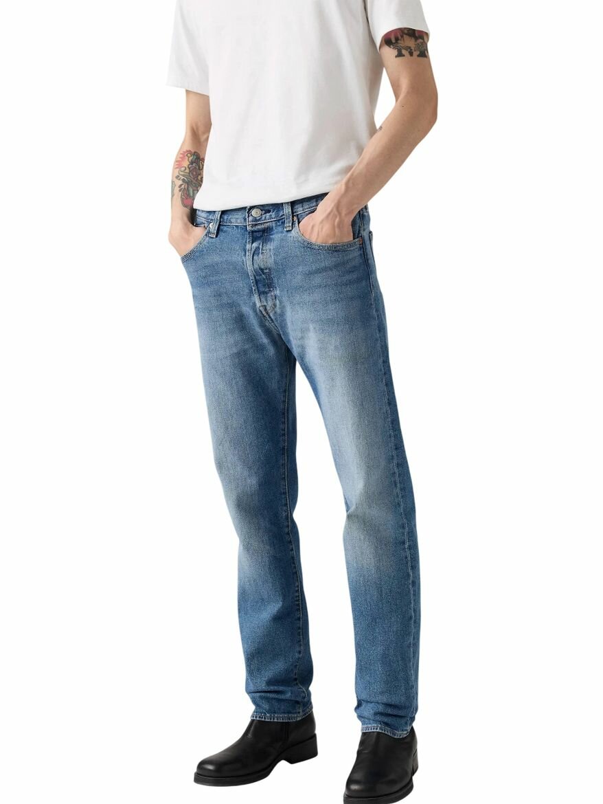 Джинсы зауженные Men 501 Slim Taper Jeans 