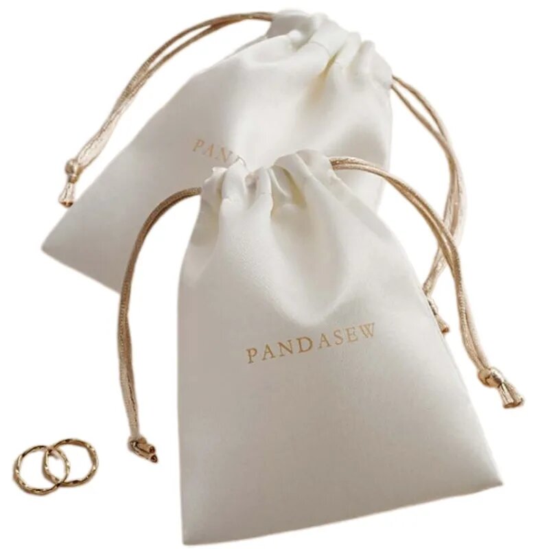 Шелковые подарочные пакеты разных размеров 11x14cm(4.3x5.5in), 50 Logo Bags