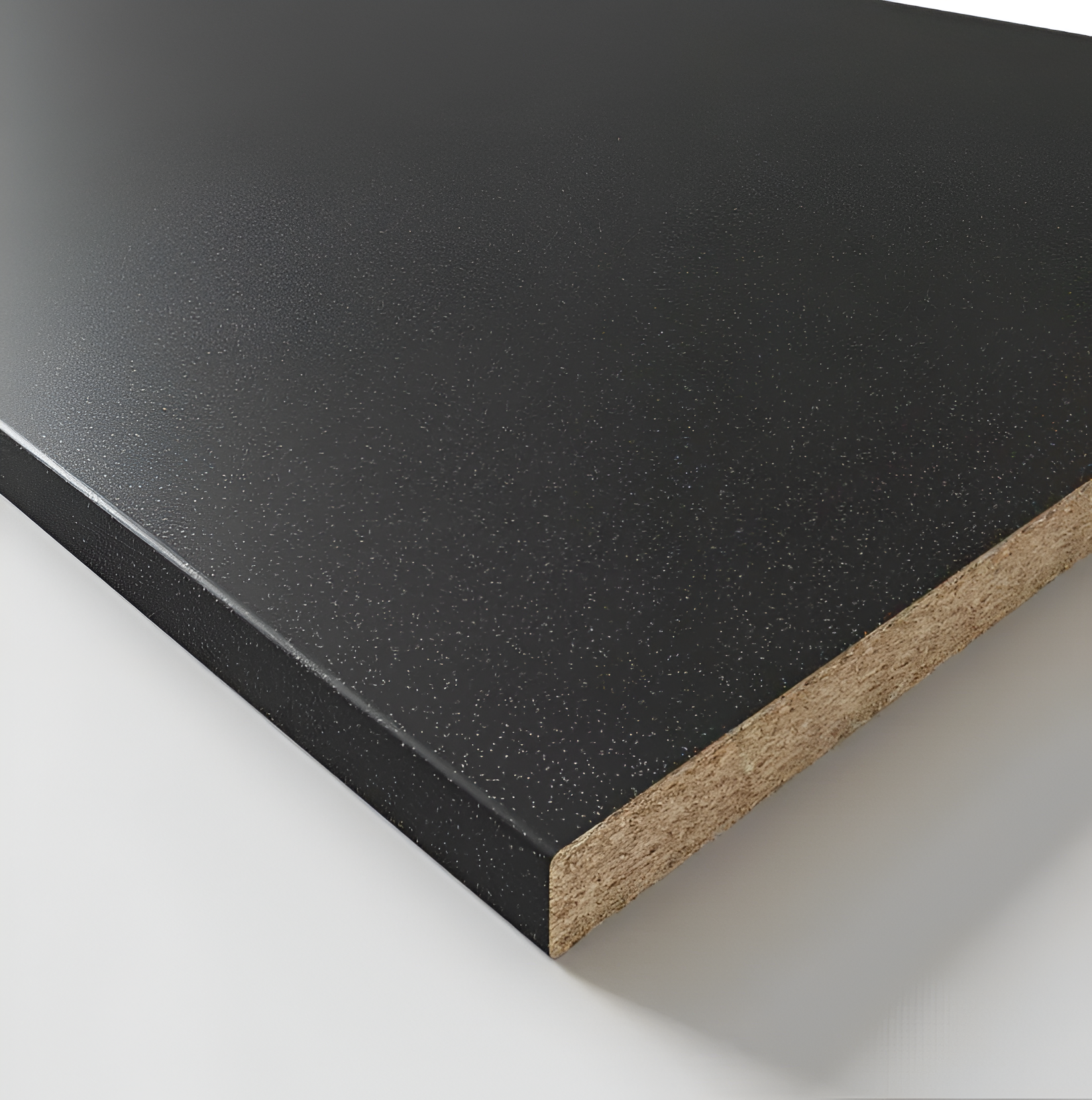 Столешница для кухни Кварц Черный 1200х600 мм с постформингом, Slotex