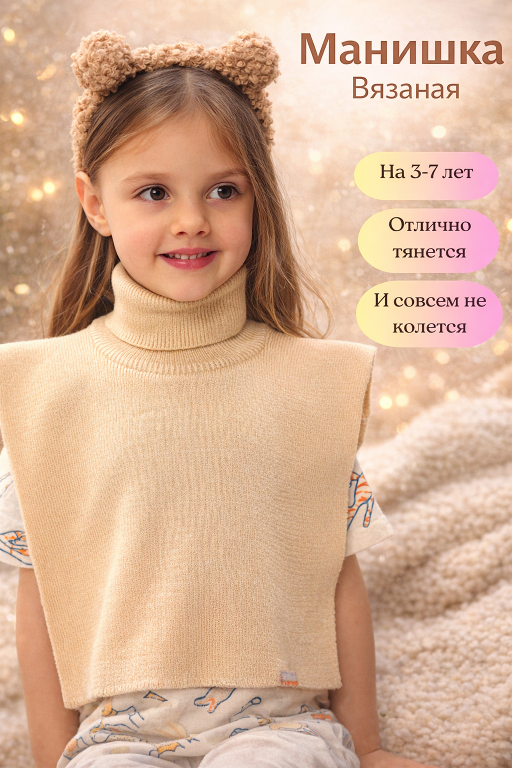 Шарф-манишка Базовая коллекция для детей