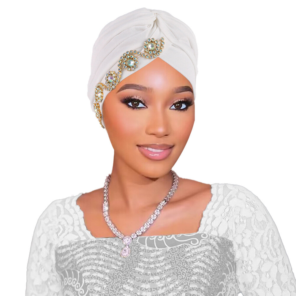 DIY Кепка Европа Америка Тюрбан Цветок Эластичный