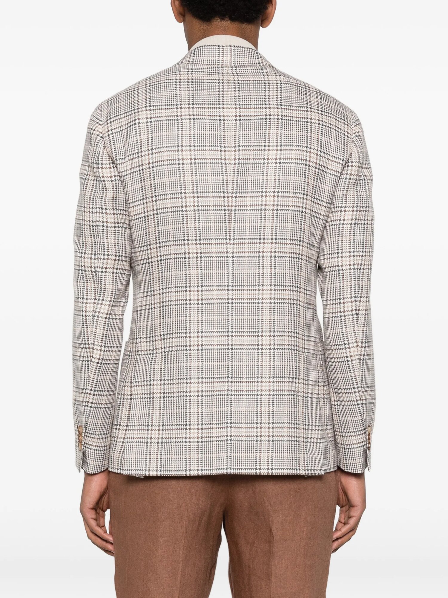 Куртка Lardini Checked single-breasted jacket, размер 52, разноцветный — фото 1