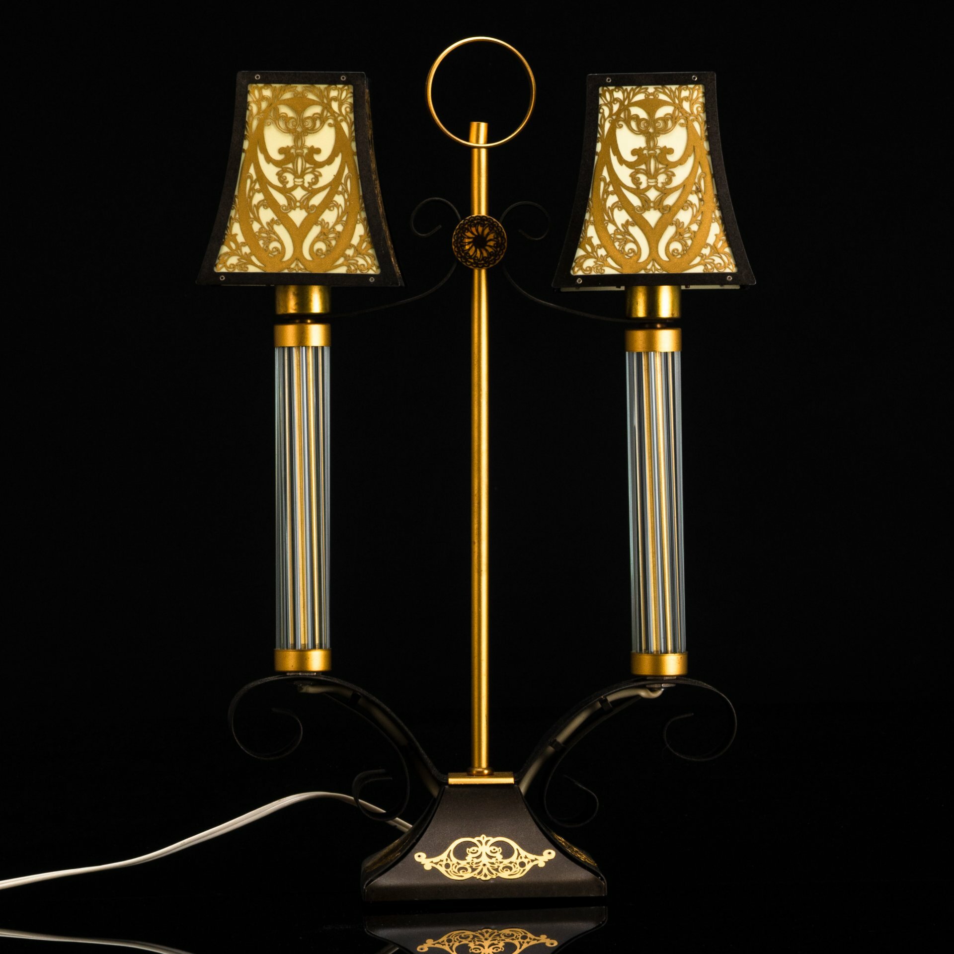 Лампа настольная "Дуэт" в оригинальной упаковке, металл, пластик