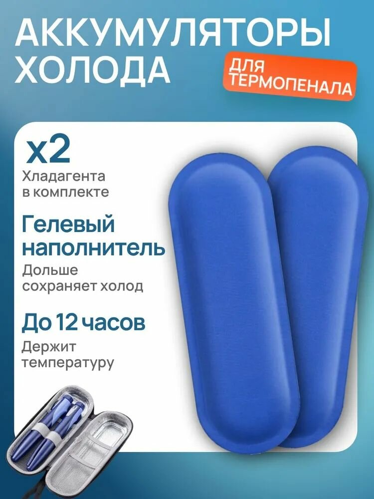 Комплект аккумуляторов холода для термопеналов, аптечек, термосумок , хладагент 2 шт