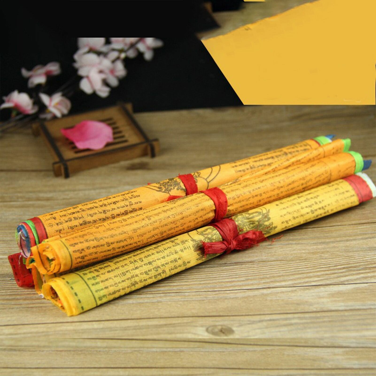 20 штук Буддийский баннер, красочный Флагшток