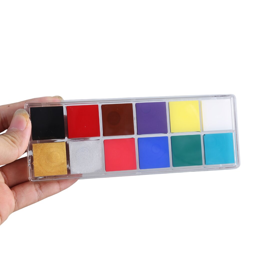 12-цветная масляная краска для раскрашивания тела