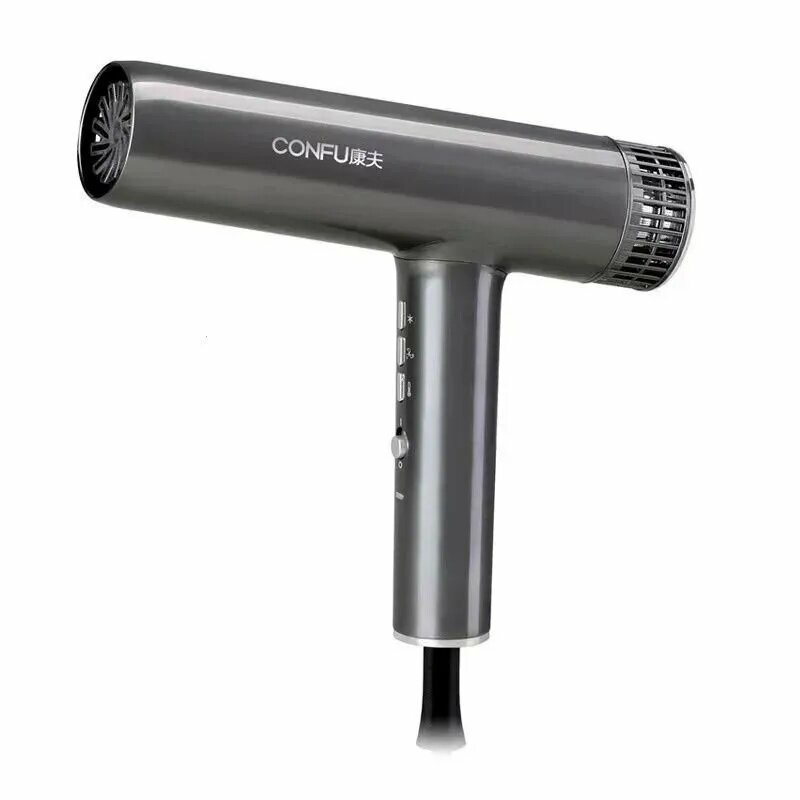 Фен для волос Evoque M-9 1900 Вт, скоростей 3, кол-во насадок 2, серый