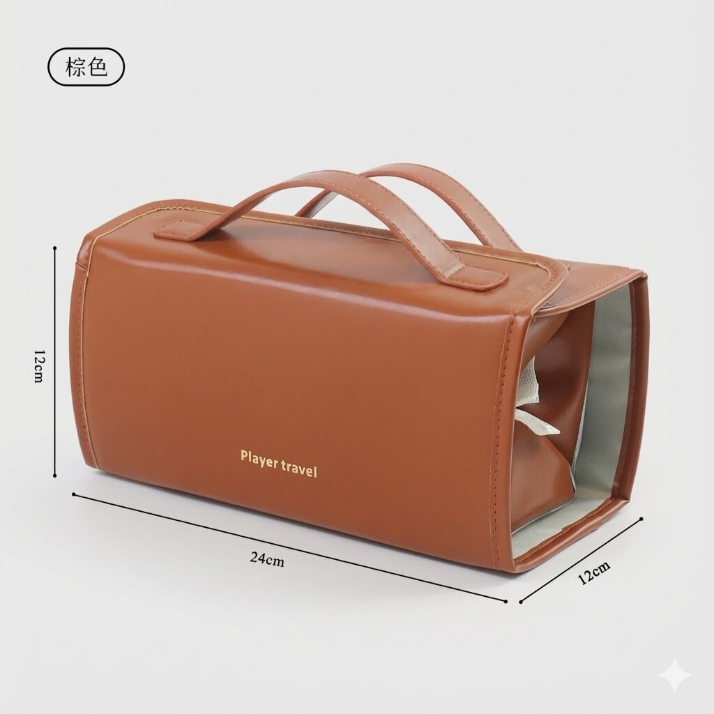 Кросс-бордерная съемная складная косметичка, большая вместимость, дорожная портативная 4-в-1 косметичка