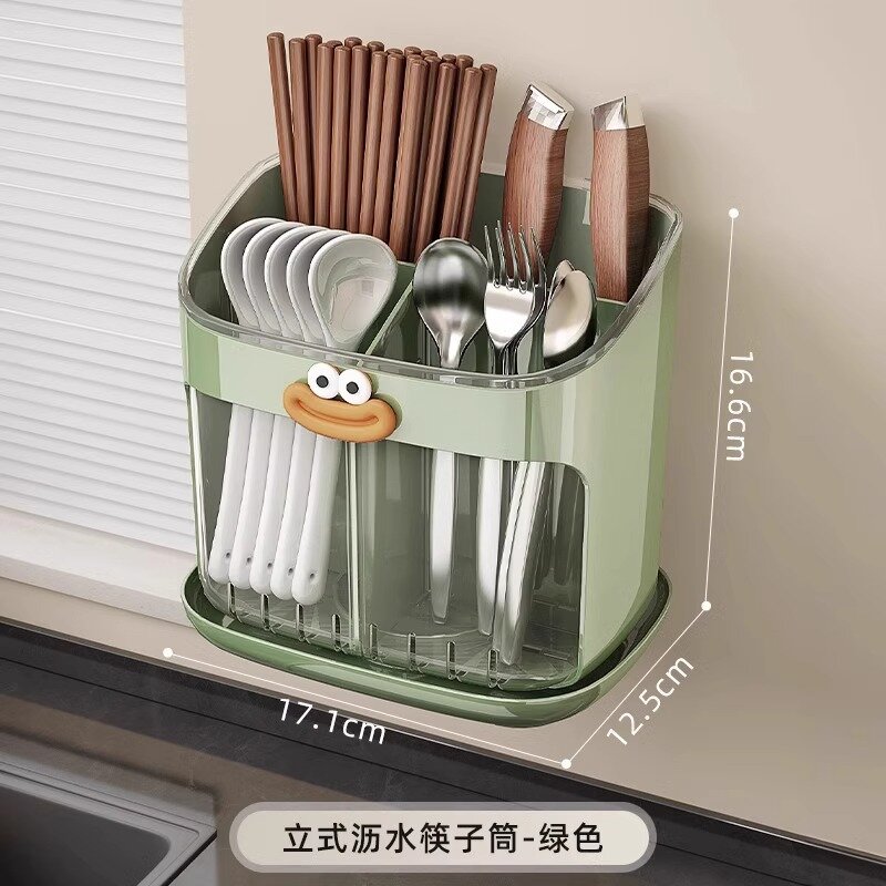 Высококачественный новый держатель для палочек для еды, настенная коробка для хранения, кухонная подставка для палочек и ложек, корзина для палочек, клетка для палочек