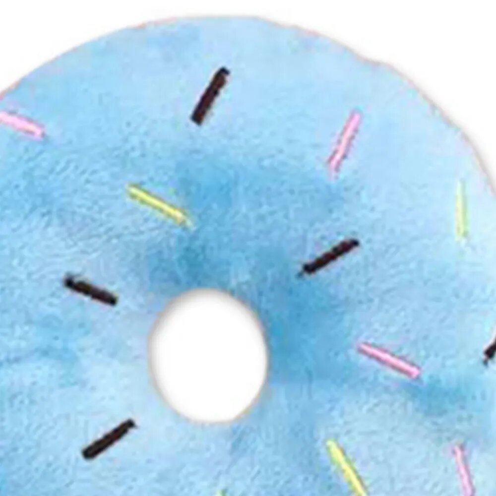 Пончик для жевания собаки, звук, излучающий мягкий плюш, полипропилен, хлопок, устойчивый к укусам, игрушка для собак и кошек, скрипучая игрушка