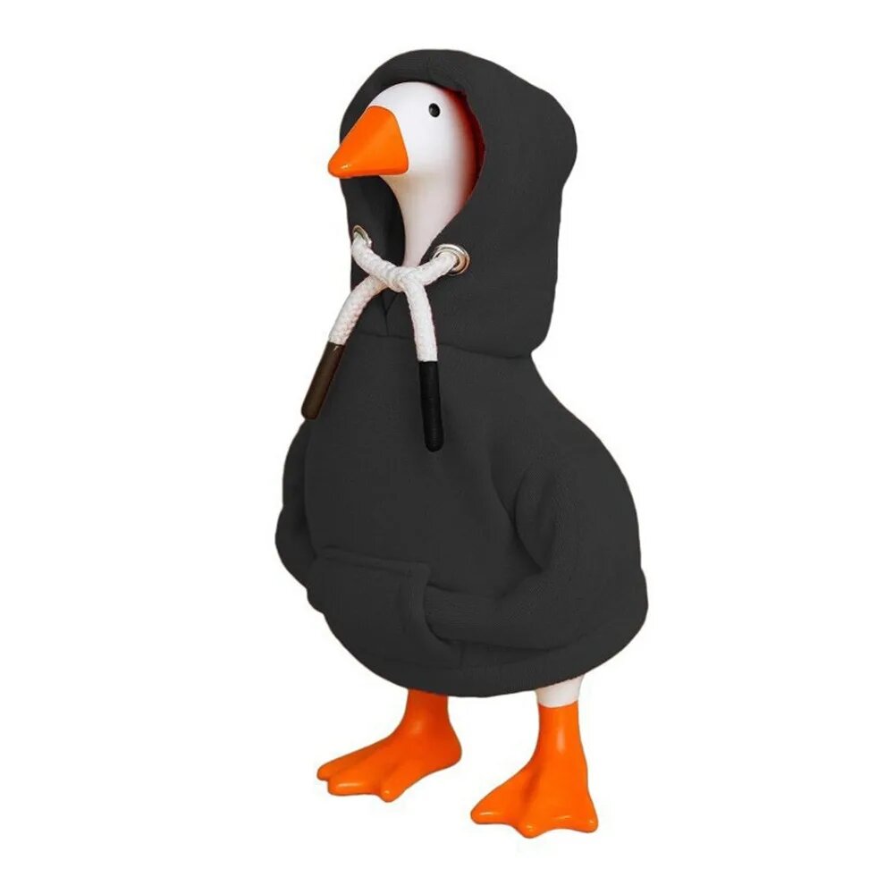 Черный hoodie для гуся настольного