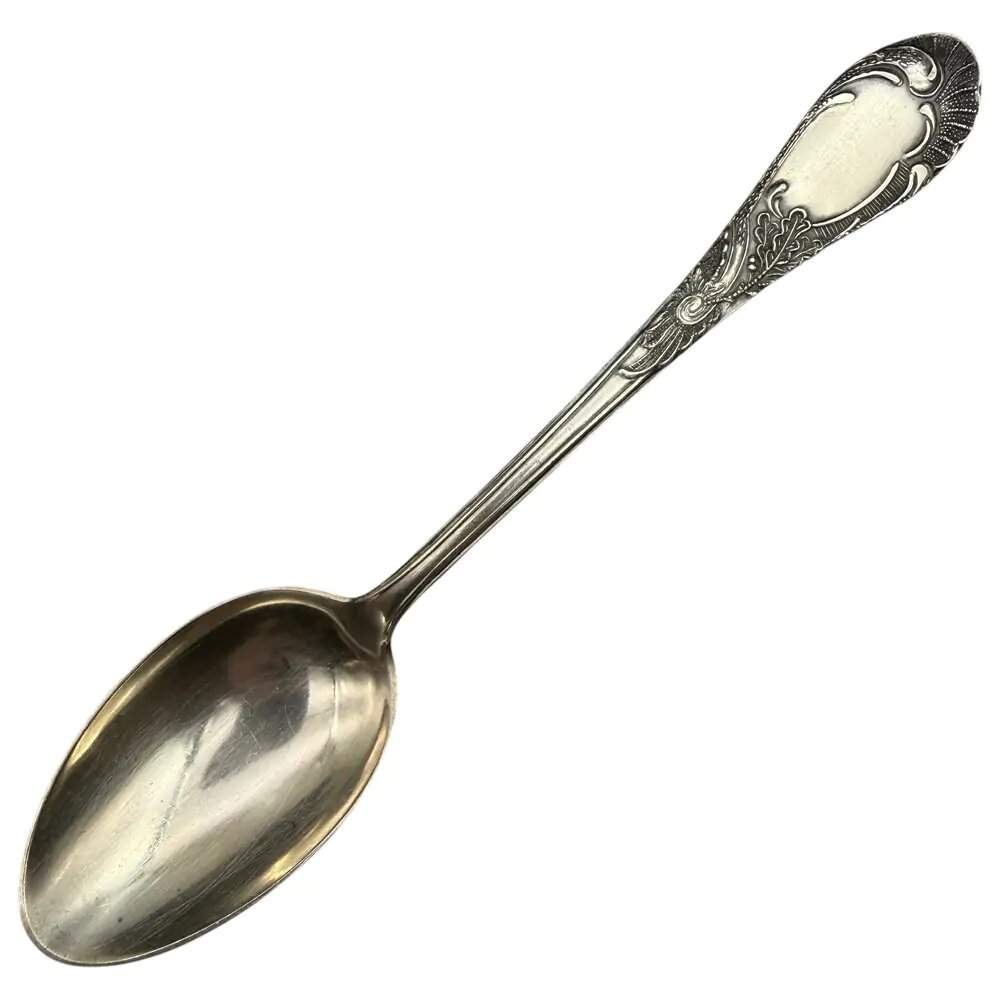 Ложка столовая "Дубок" (набор 6 штук), 21 см, мельхиор, 1960-1970 гг, Киев, СССР