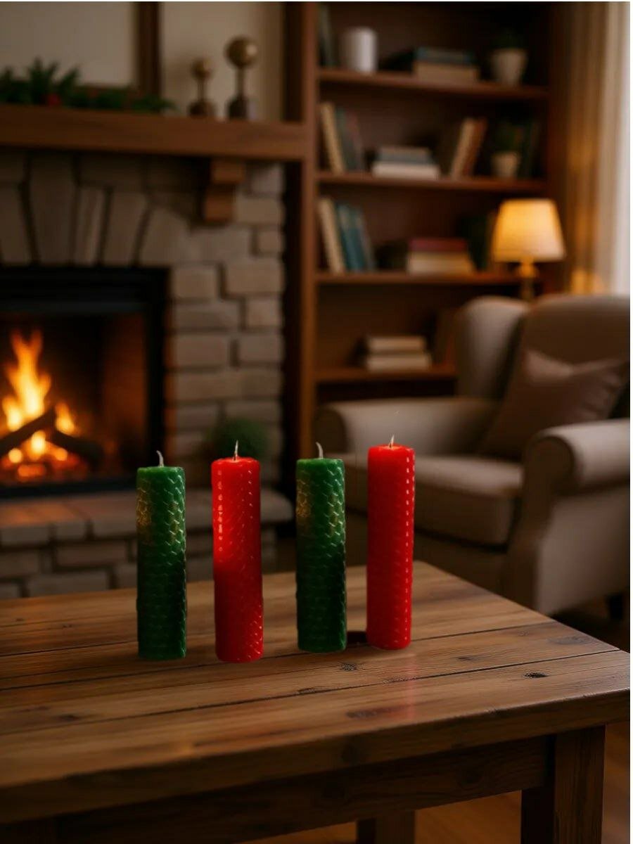 Свечи с травами и цветами на любовь и деньги