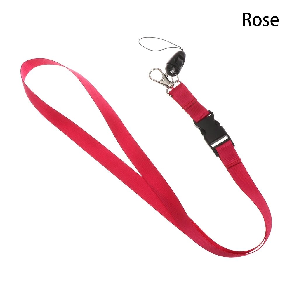 Красный шнурок для бейджа Rose с регулируемой длиной