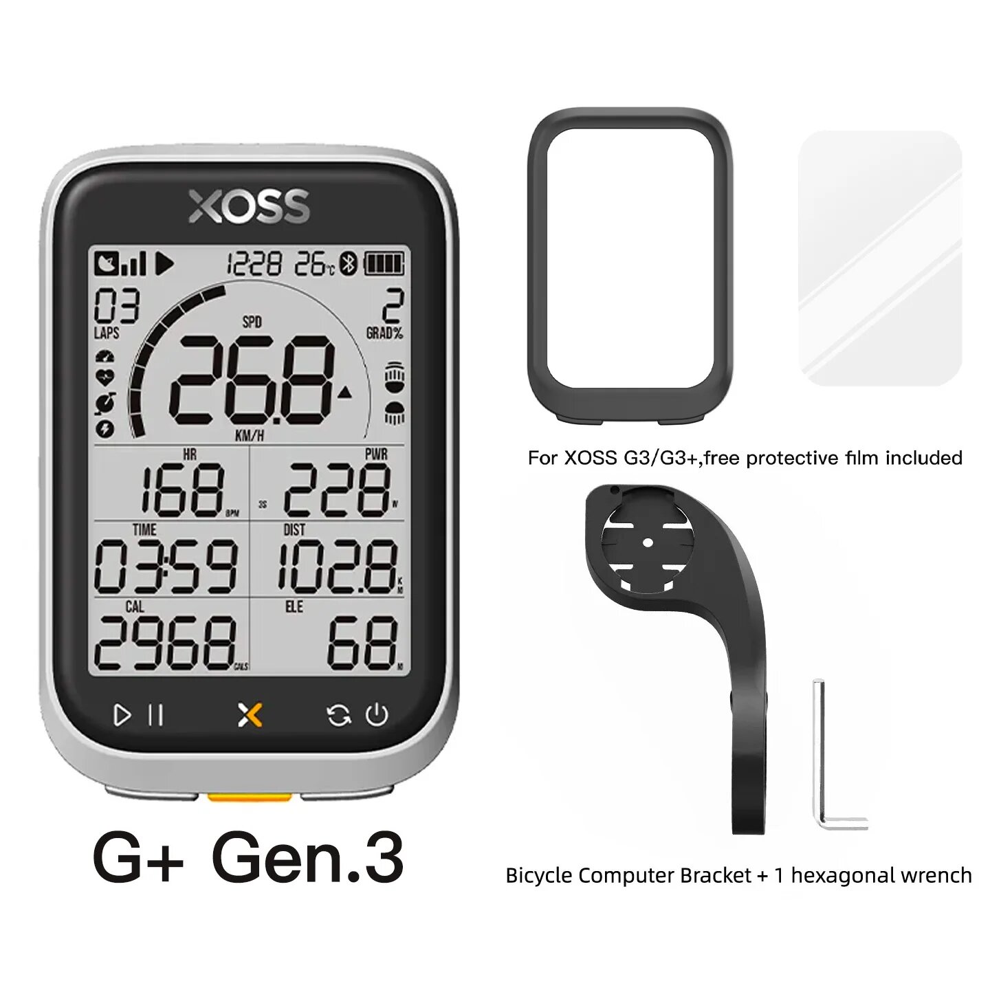 XOSS G3 Gen3 GPS велокомпьютер Gen 3 Plus A