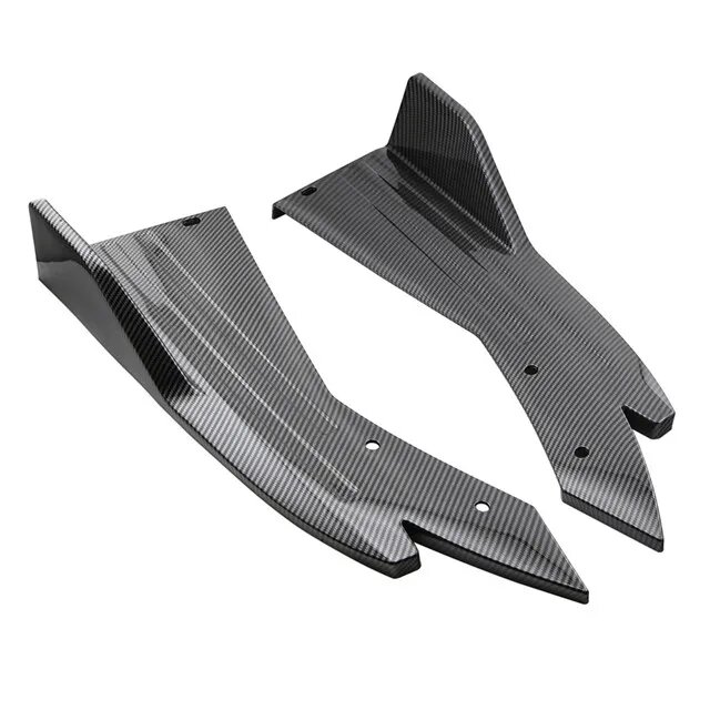 2 шт, диффузор заднего бампера, универсальная автомобильная боковая юбка на крыло, разделитель губ, защита Canard, полоса переднего и заднего бампера автомобиля, губа 2pcs