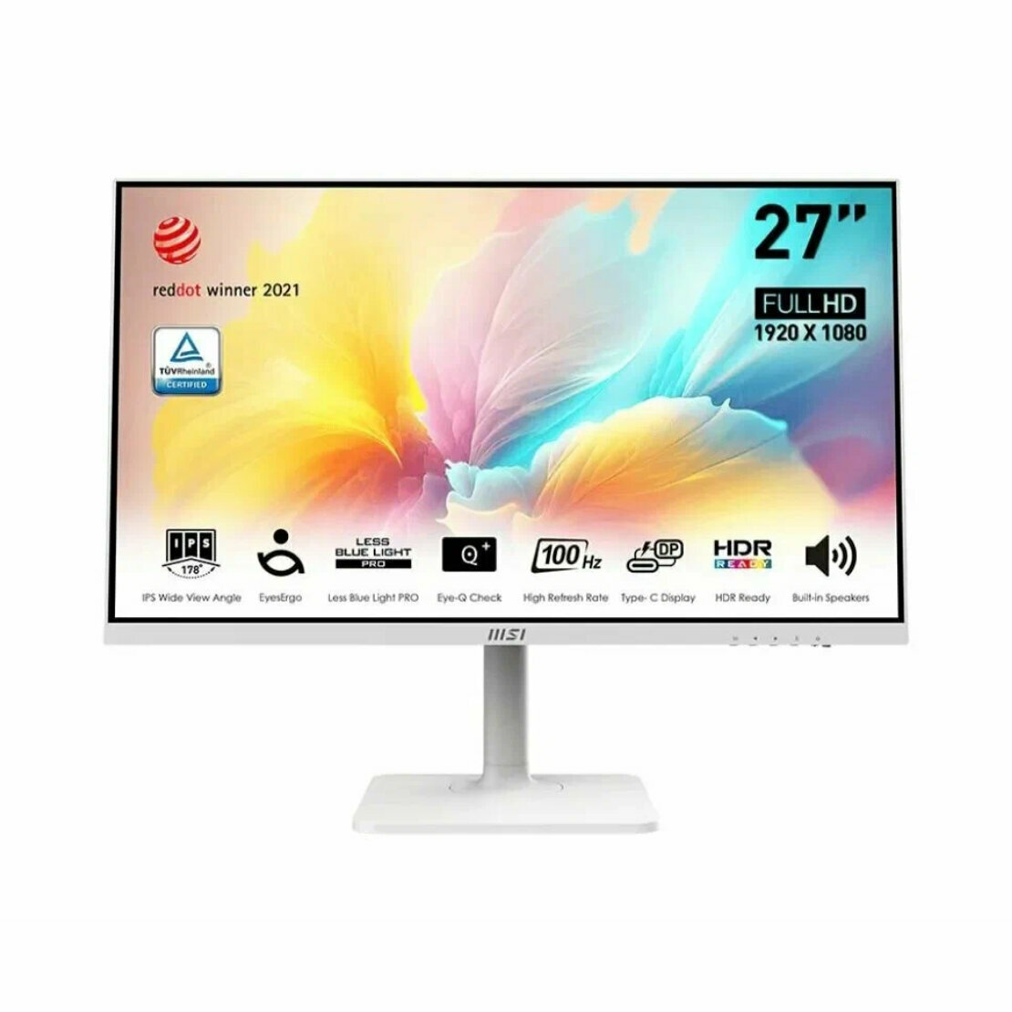 Монитор 27" MSI Modern MD2712PW 1920x1080 IPS Flat, 1ms(MPRT), HDMI/USB, белый