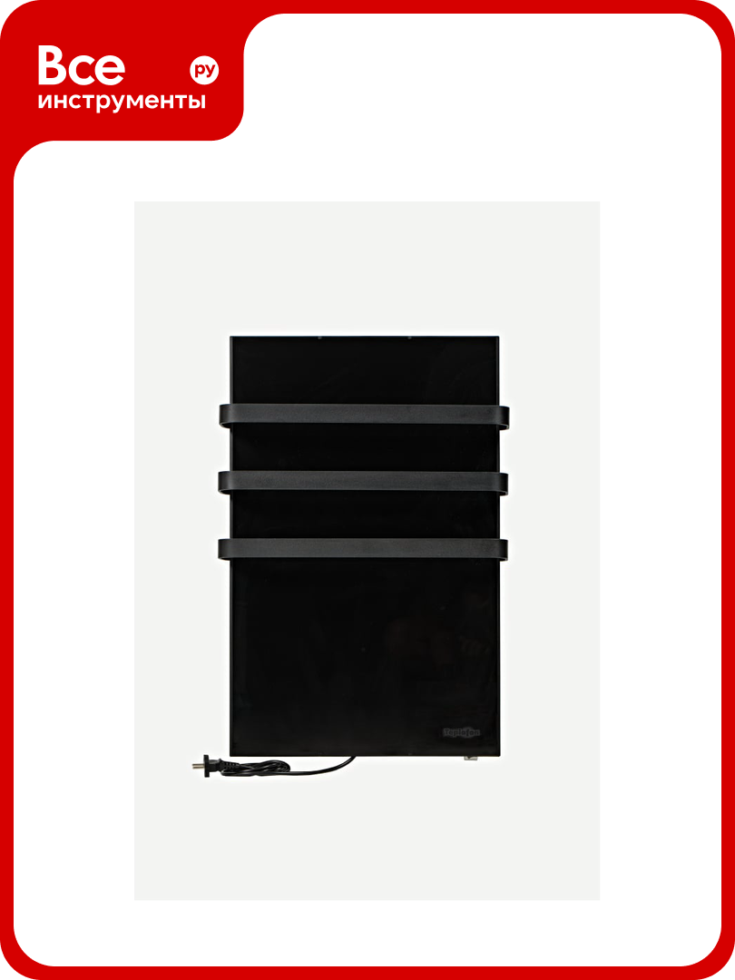 Электрический полотенцесушитель Теплофон 150 Вт, черный 00-00015269