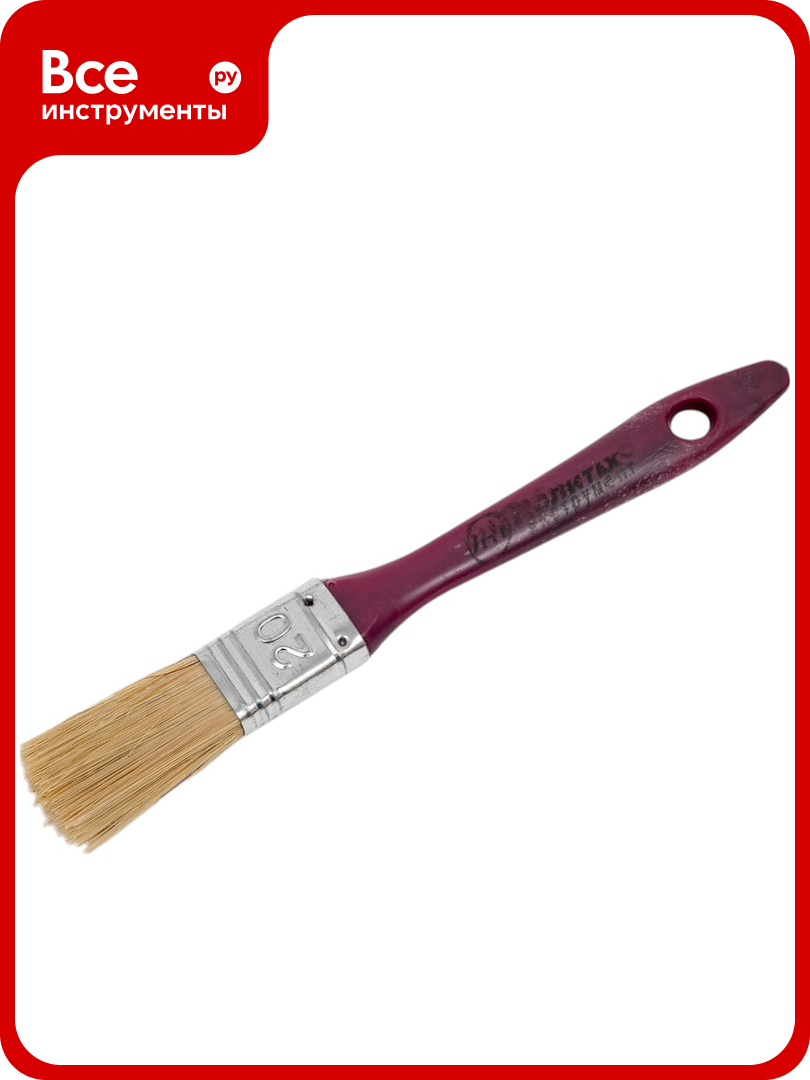 Кисть-флейц Политех Мастер светлая щетина 3/4 ", 18 мм 1502003