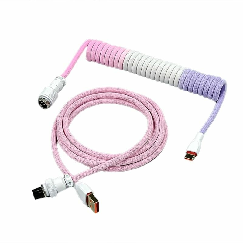 Витой кабель для клавиатуры с разъемом Aviators Type-C к USB A механического игрового зарядного шнура