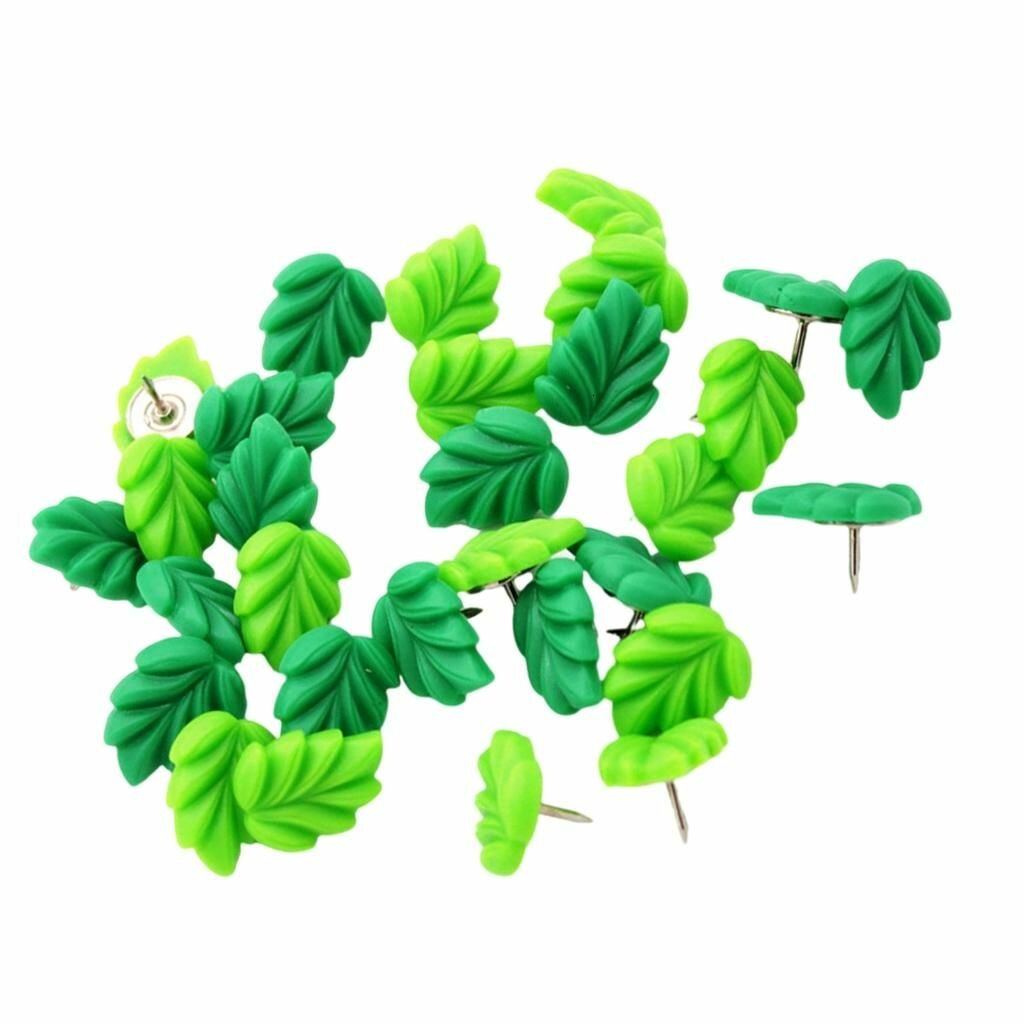 Листья-булавки 20/30/50 шт для пробковой доски, 30