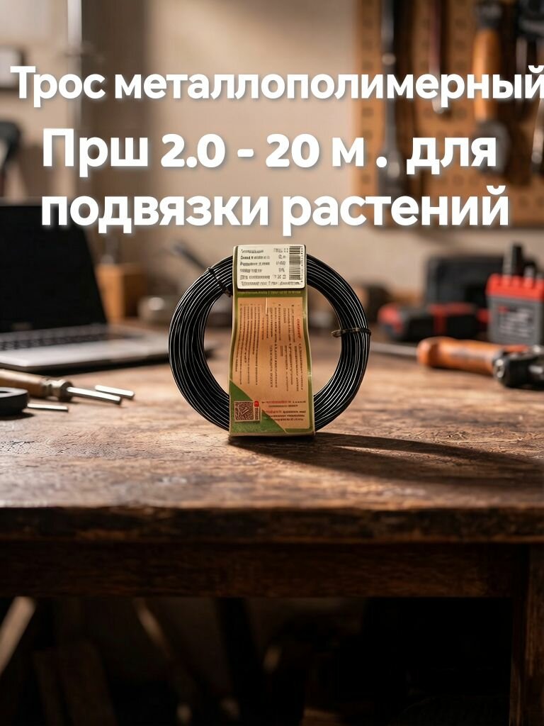Трос металлополимерный Прш 2,0-20м.