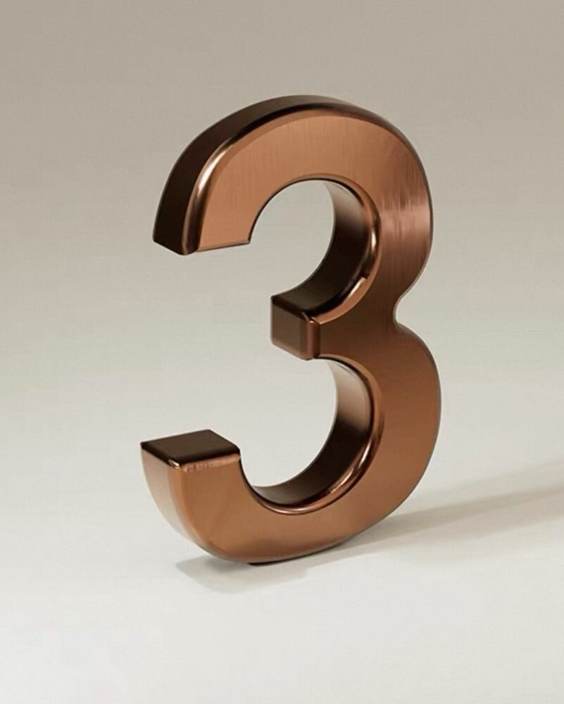 3 Самоклеящийся цифровой номер двери 7cm