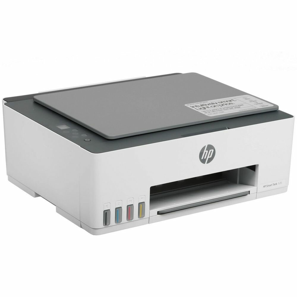 HP Smart Tank 520 А4, МФУ, струйное, цветное, 22стр/мин, 4800x1200dpi, 980МГц, 64Мб, USB (1F3W2A)