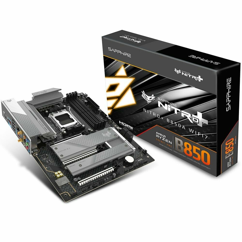 Материнская плата Sapphire B850A NITRO+ WIFI7 B850, AM5,