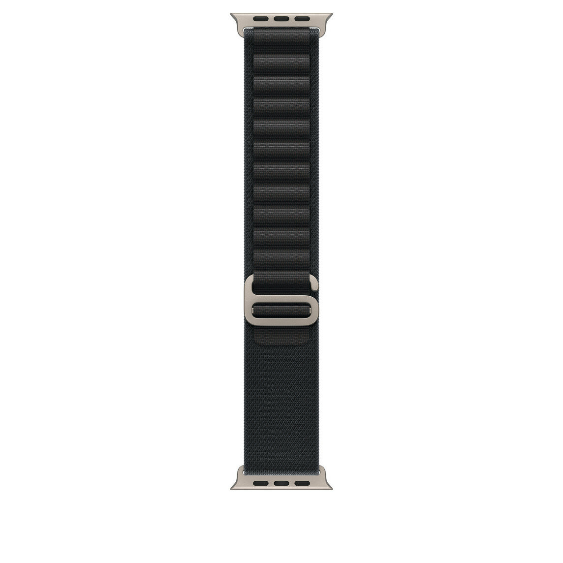 Ремешок Apple Watch Ultra 49mm Black Alpine Loop - Natural Titanium Finish - L оригинал