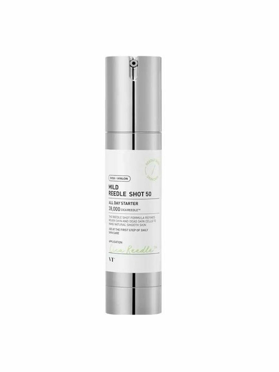 Бустер-сыворотка с микроиглами для ежедневного применения 50ml VT Cosmetics Mild Reedle Shot 50