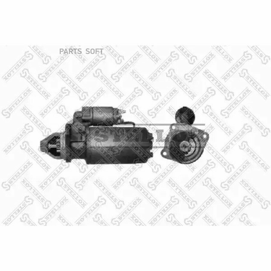 88-02004-SX_стартер !24V-4.0KW 10зубьев 30°влево \MAN L/M2000 от официального дистрибьютора, STELLOX, артикул 8802004SX