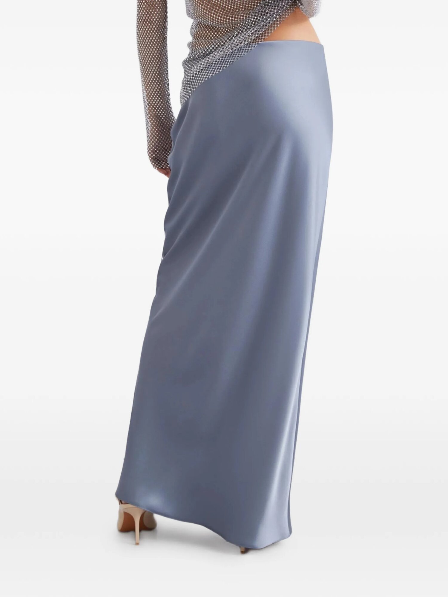 Юбка Marella Double-faced maxi skirt, размер 38, синий — фото 1