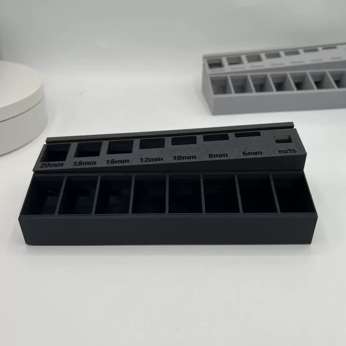 Органайзер для сортировки болтов, сортировщик болтов, лоток для крепежа, ящик для хранения, материал PLA