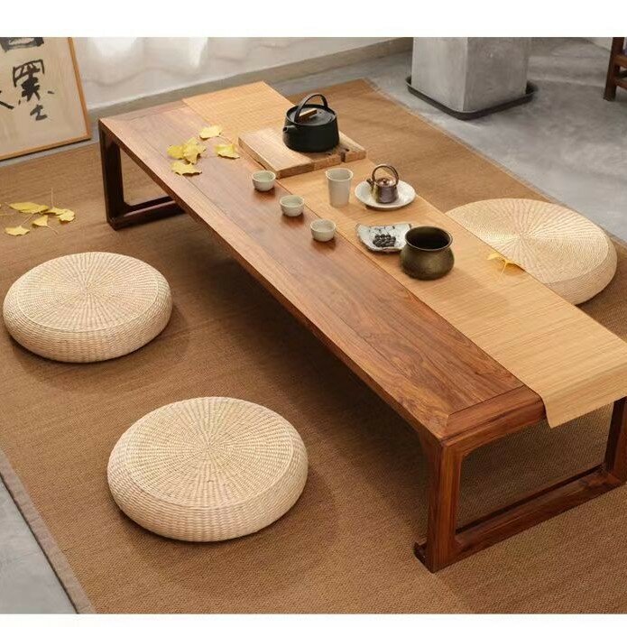 Японская подушка из соломы, утолщенная, для домашней чайной церемонии, плетеная из ротанга, татами, подушка для медитации, мат для медитации в стиле дзен, напольный соломенный мат